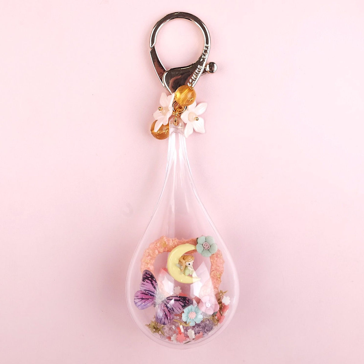 Mariposa Teardrop Keyring - Moon – Jasmine Tease